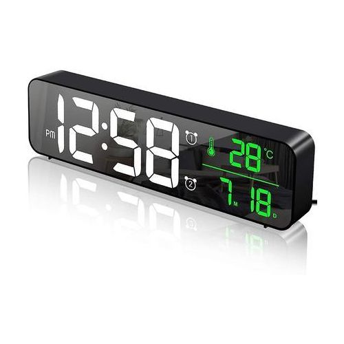 Shop Generic Digital alarm clock, morning alarm clock LED wall clock ...