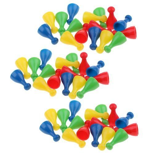 Shop Generic 48x Plastic Chess Pieces Replacement Chessmen Figure ...