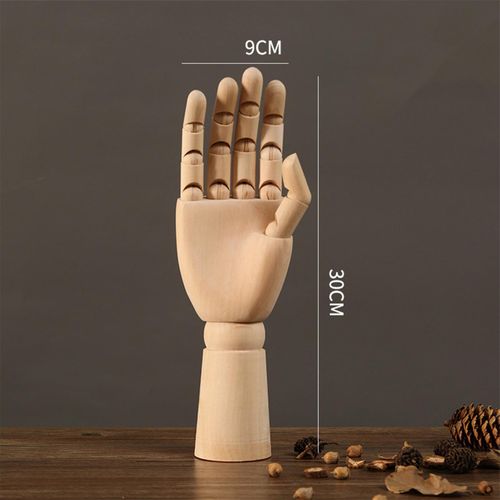 Shop Generic Wooden Human Body Hand Model Movable Joints Drawing ...