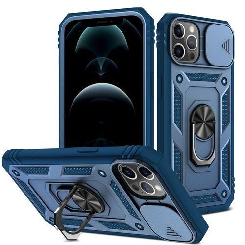 Shop Generic IPhone 12 12 Pro Case, Slide Lens Protection Rugged Armor ...