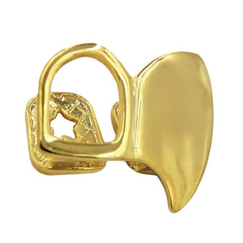 Shop Fashion Double Tooth Grill Canine Slug Teeth Rapper Hip Gold ...