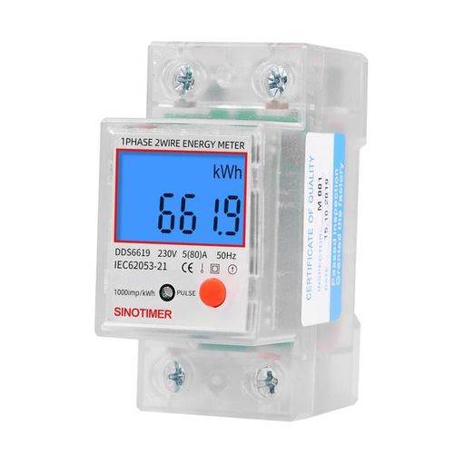 Shop Generic Din Digital Single Phase Reset Zero Energy Meter Kwh ...