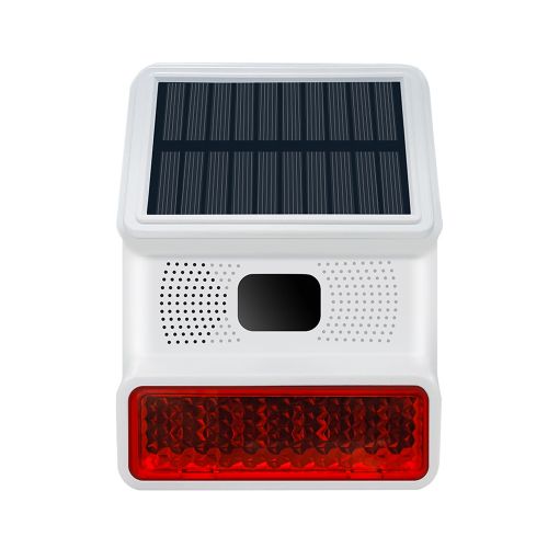 Shop Generic Solar Sound Strobe Light Alarm Infrared Induction Online ...