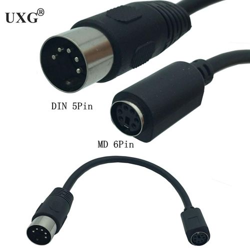 Shop Generic 6pin Mini-Din Ps2 Male To Din 5pin Female Adapter ...