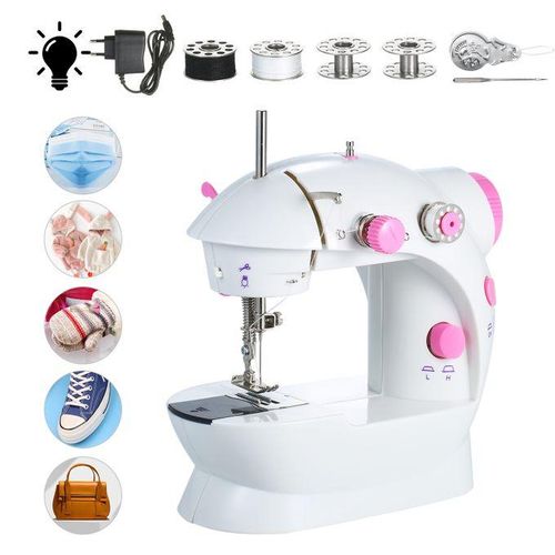 Shop Generic Mini Sewing Machine Adjustable 2-Speed Double Thread ...