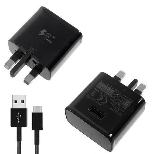 Shop Samsung Fast Charger EP-TA300 With Type C Cable - Black Online ...