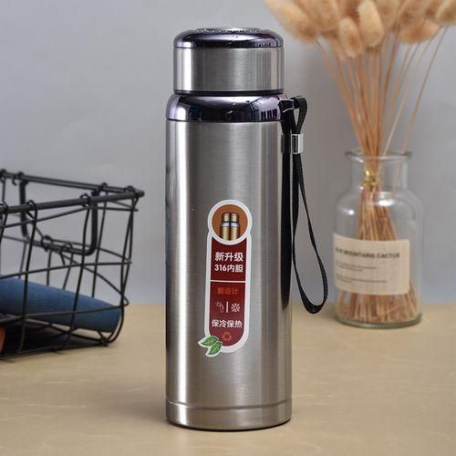 Shop Generic 1 Liter Hot & Cold Stainless Steel Thermos Water Flask ...