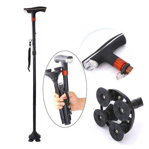 Shop Generic LED Light Self Standing Folding Walking Cane Lightweight ...