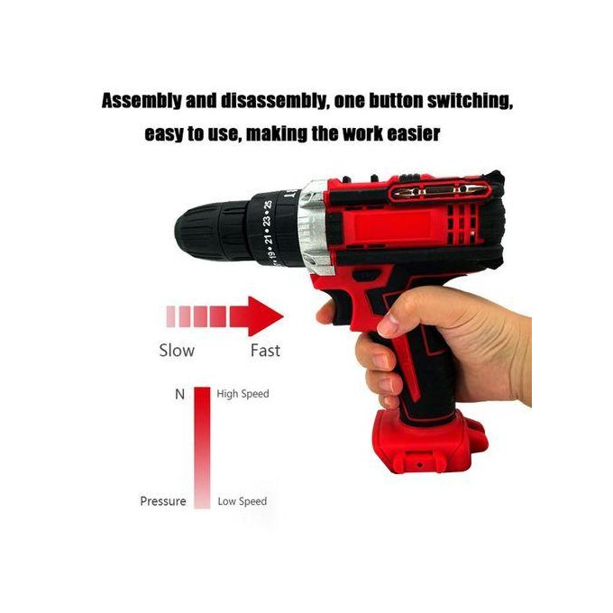 Shop Generic For 21V Battery Impact Brushless Cordless Electric Impact ...