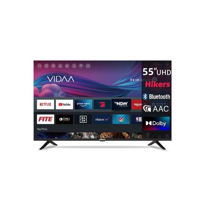 Shop Hikers Smart Tv 55" 4K UHD ,Frameless, 1.5G+8G, IR Remote,Vidaa TV ...