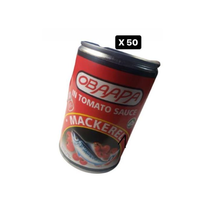 Shop Obaapa Mackerel in Tomato Sauce - 115g x 50 pieces