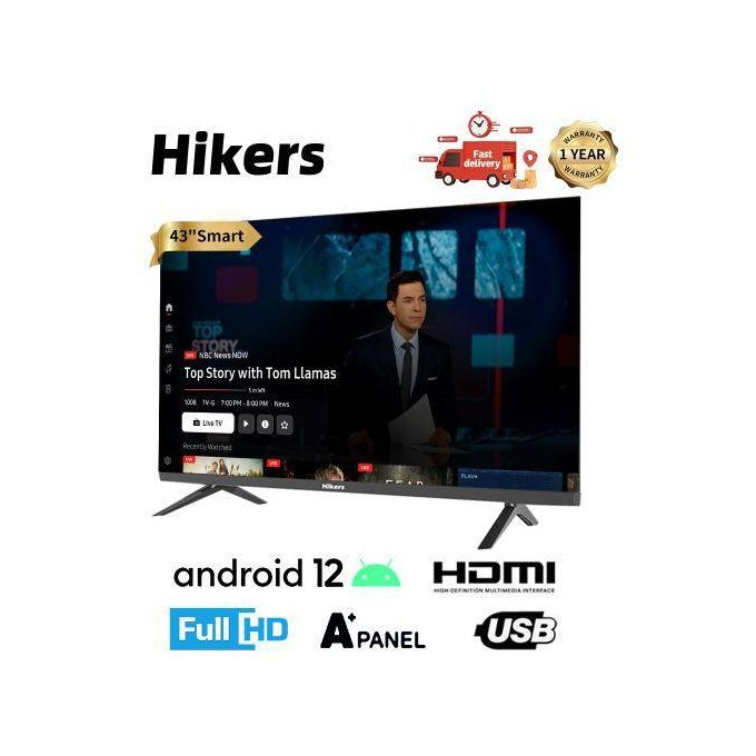 Shop Hikers 43'' inch- Frameless Android Smart FHD LED TV