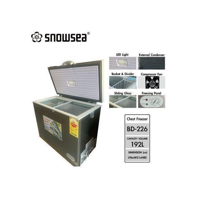 Shop Snowsea 192Litre Chest Freezer With Sliding Glass