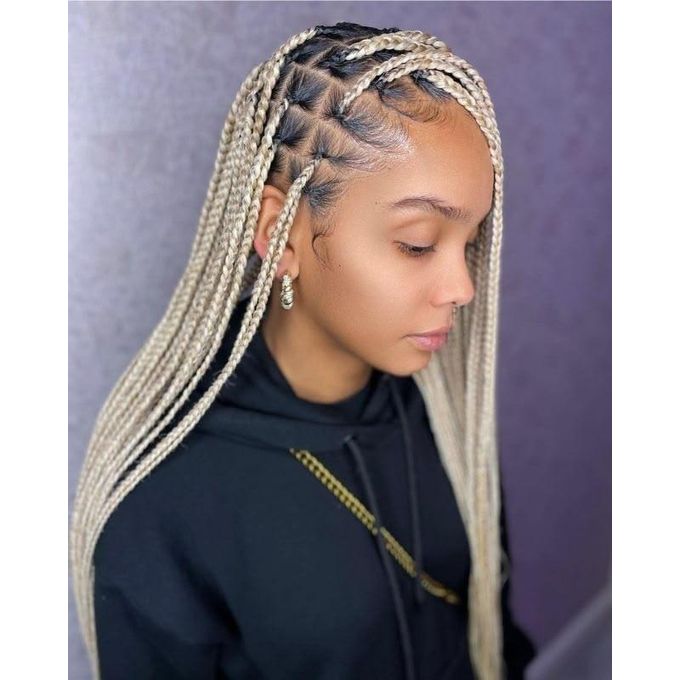Shop Ella Blonde Bone Straight Non-Human Hair Bundles for