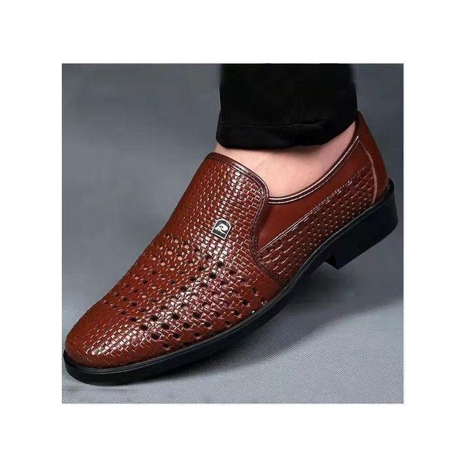 Shop ZG Leather Shoes Men's Formal Shoes With Soft Soles