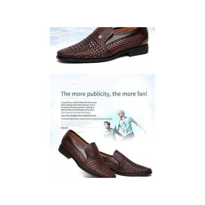Shop ZG Leather Shoes Men's Formal Shoes With Soft Soles