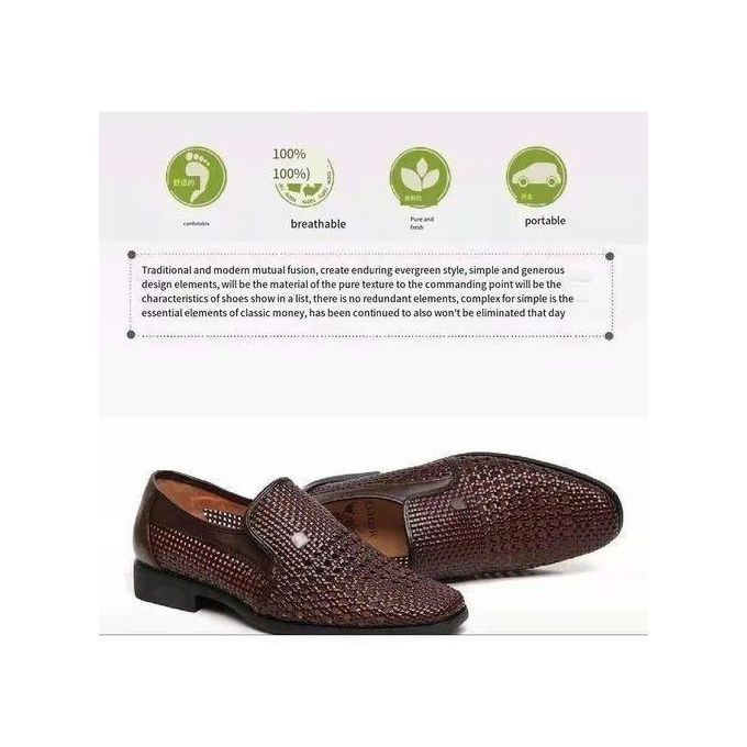 Shop ZG Leather Shoes Men's Formal Shoes With Soft Soles