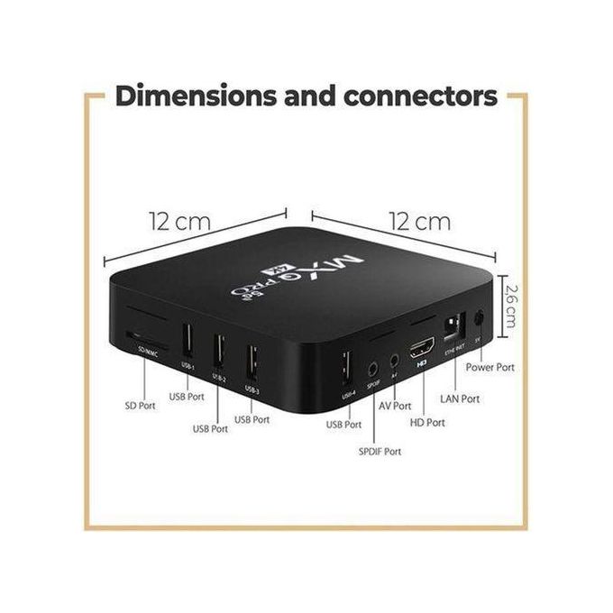 Shop Generic 4K TV Box MXQ Pro 5G Smart TV Box Android 10.0 OS 2.4/5G ...