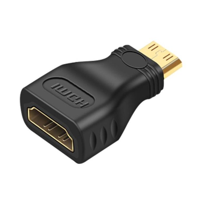 Shop Generic Gold Plated Mini HDMI Male to HDMI 19 Pin Female Adapter ...