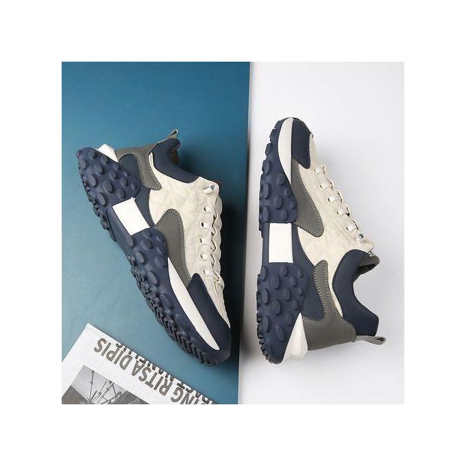 Shop ALagzi Men's 2025 New Fashion Trend Sports Shoes - White Online ...