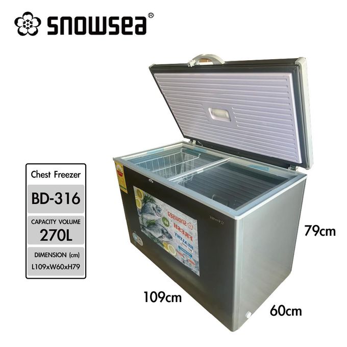 Shop Snowsea 270Litre Chest Freezer With Sliding Glass