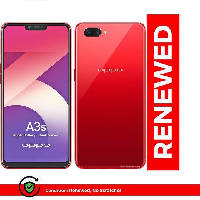 Shop Renewed Oppo A3S -4G LTE Dual SIM 6.2'' Display -4GB RAM+64GB ROM ...