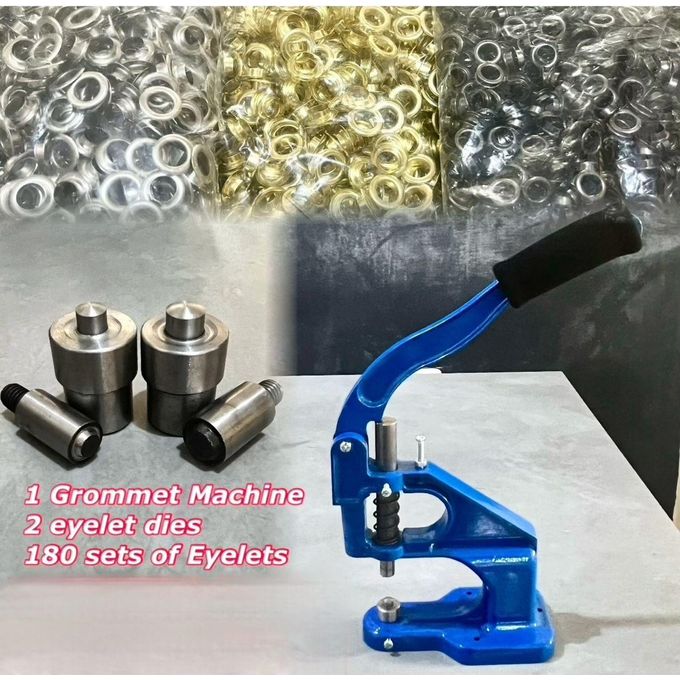 Shop Generic Hand Press Grommet Machine Kit Eyelet Punch