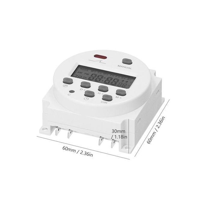Shop Generic Weekly Programmable Digital Timer Switch Panel Mounted Online Jumia Ghana