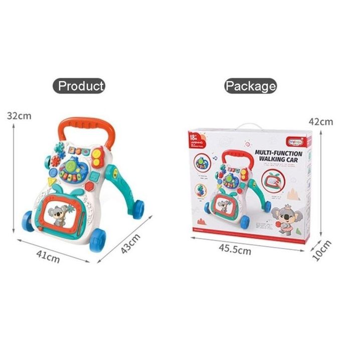 Shop White Label Baby Push Walker Toddler Trolley Sit-to-Stand Walker ...