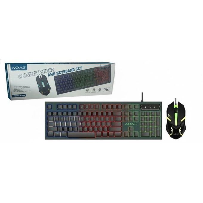 Shop Gem Gaming Keyboard Combo – Illuminated Semi-Mechanical Keyboard ...