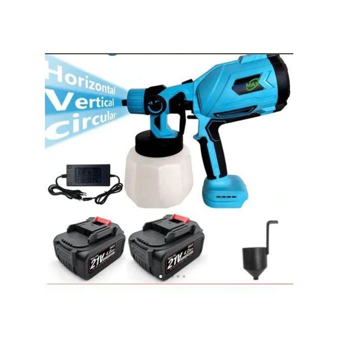 Shop White Label Rechargeable Spray Paint Gun 1000ML with 2 Batteries ...