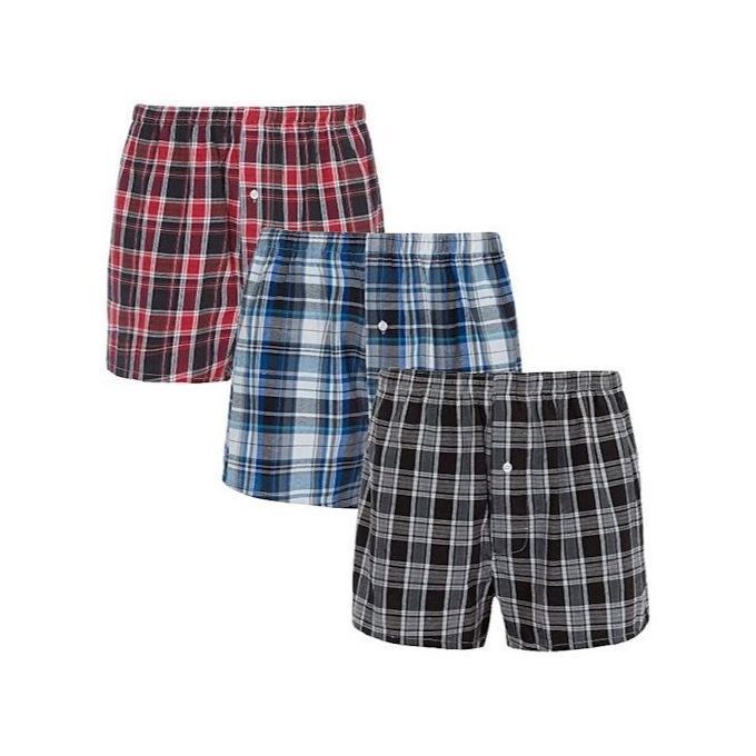 Shop White Label Boxer Shorts Set - 3 Pieces - Multicolour Online ...