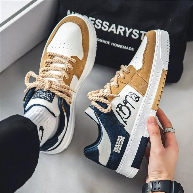 Shop GALUIN 2025 New Men's Fashion Sneakers - Black Online
