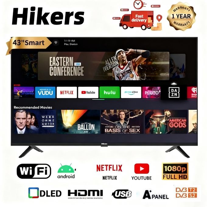 Shop Hikers 43" Android TV smart tv - Frameless Android
