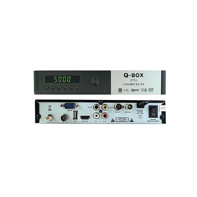 Shop Digital Q Box Combo Decoder Satellite et Top Box DVB S2+T2 Decoder ...