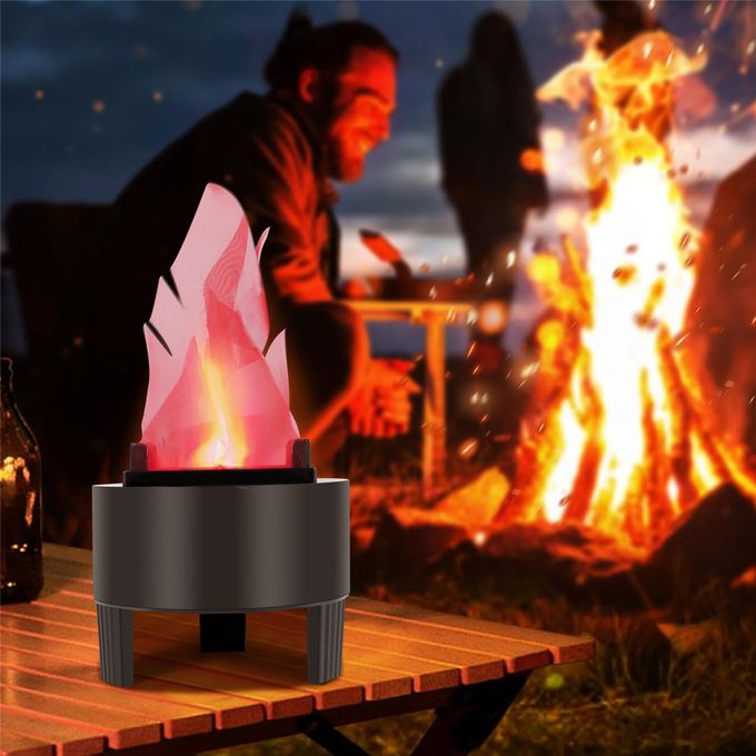 Fake Fire 3D Artificial Flame Effect Lamp 110V Hanging Fake Campfire ...