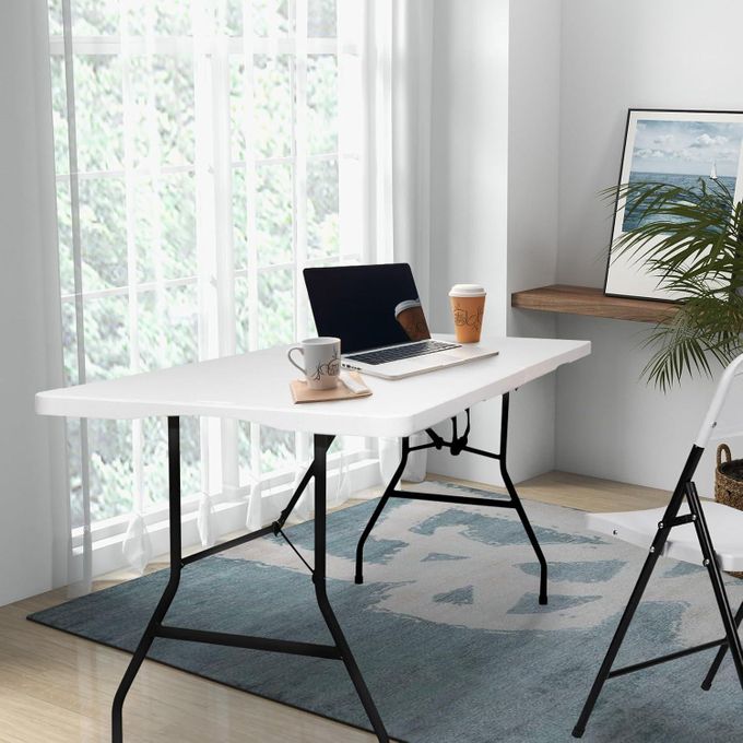 Shop White Label 6FT Folding 8 Seater Table -White Online | Jumia Ghana
