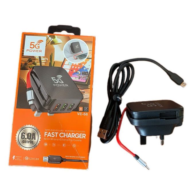 Shop 5G POWER Triple USB Universal Fast Charger with Built In Android ...