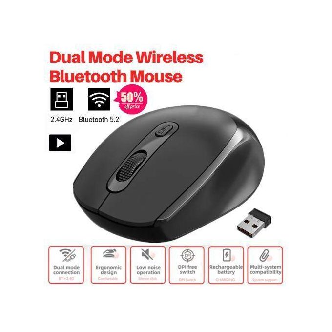 Shop Generic Ergonomic Wireless Mouse M107 2.4G With 3 Speeds Online ...