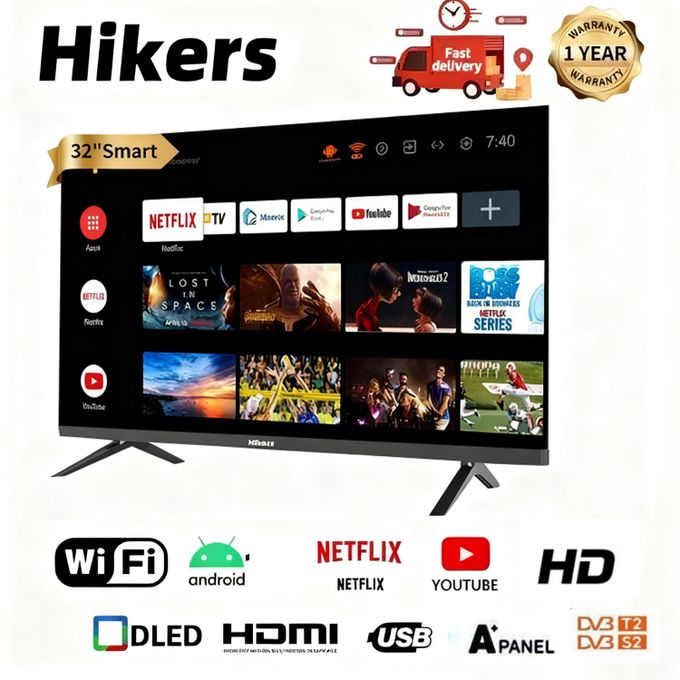 Shop Hikers Smart tv 32'' - Frameless Android Smart HD LED TV - HDMI ...