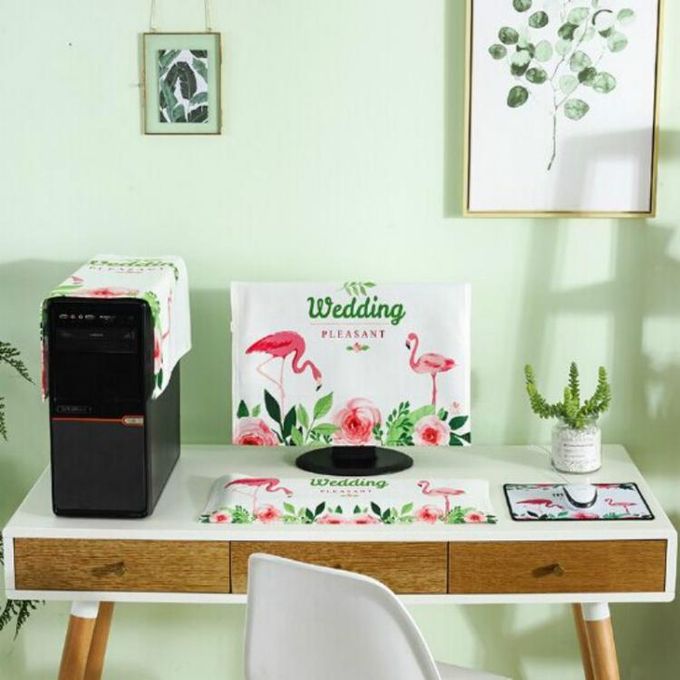 Shop Generic 3 in 1 Simple Desktop Computer PC Dust Cover 23-24 inch ...