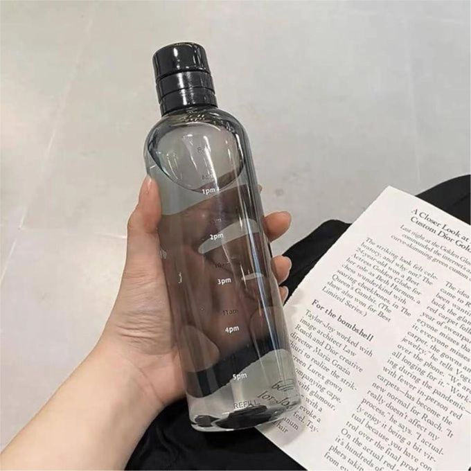 Shop ShebSheb 500ML Water Bottle with Time Markers, Plastic