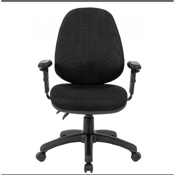 Shop White Label Adjustable Computer Chair - Black Online