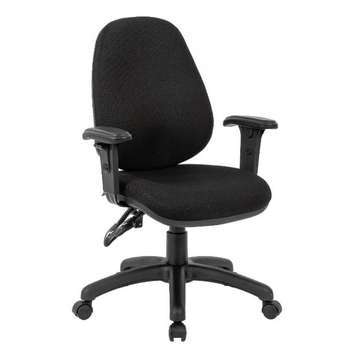 Shop White Label Adjustable Computer Chair - Black Online