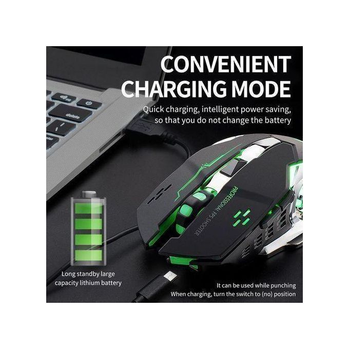 Shop EAGEAT 2.4GHz Three-speed Wireless Rechargeable Game Mouse Online ...