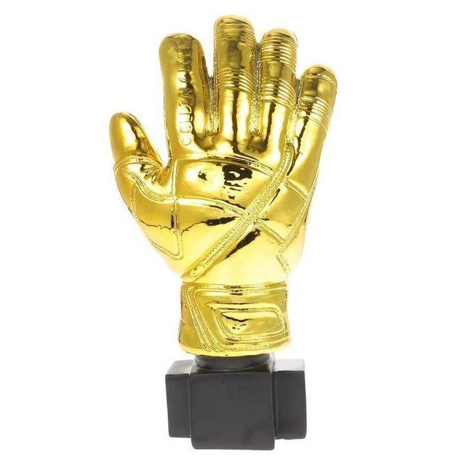 Shop Generic Gold Trophy Goalkeeper Plating Resin Trophy Goalie Gloves ...
