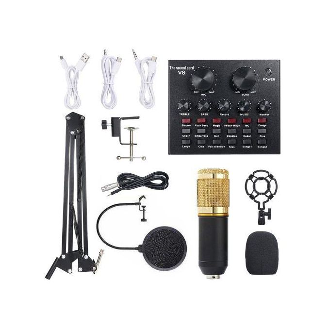 Shop Generic V8 Live Sound Card & Microphone Kit (full