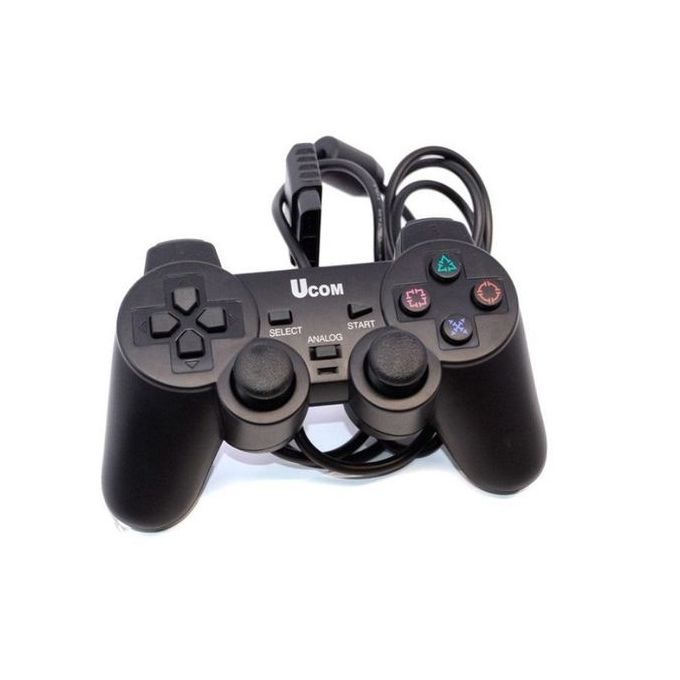 Shop UCOM Dual-Shock Game Controller Pad - Black Online