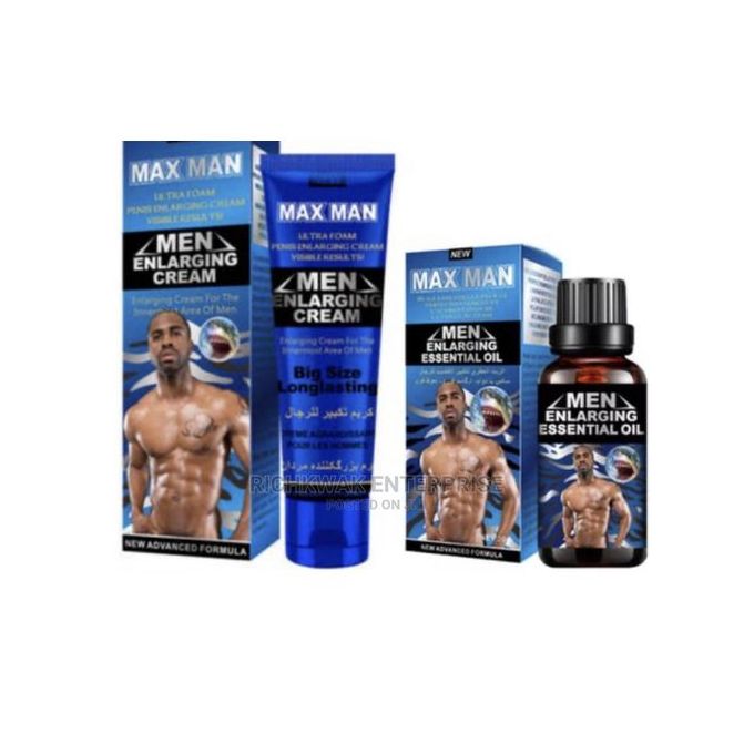 Shop Max Man Enlargement Cream 50ml + Max man enlargement Oil 50ml ...